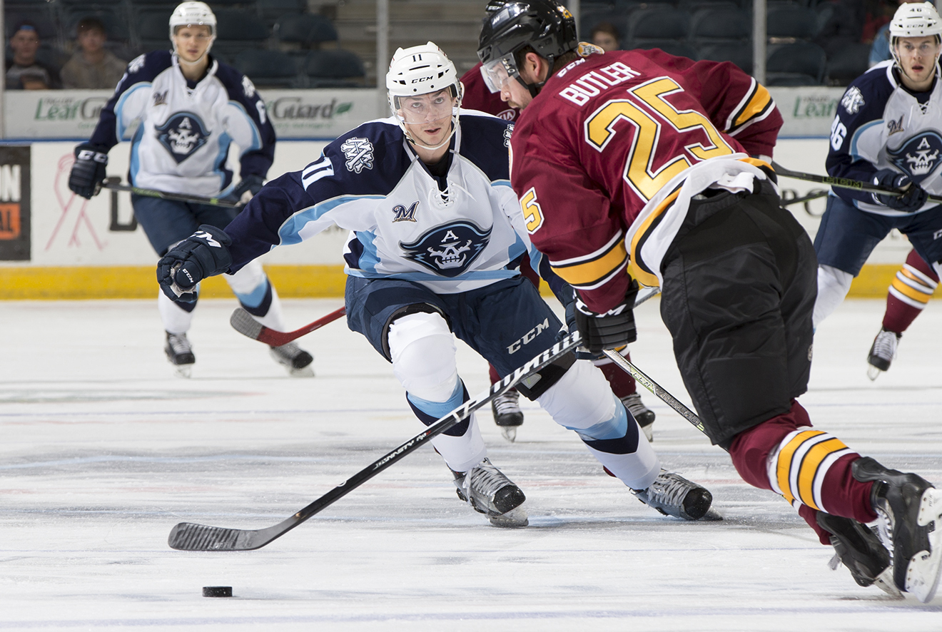 WOLVES FALL TO ADMIRALS ON THE ROAD - Chicago Wolves