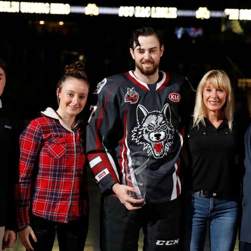 Tim Breslin Scholarship and Unsung Hero Awards - Chicago Wolves