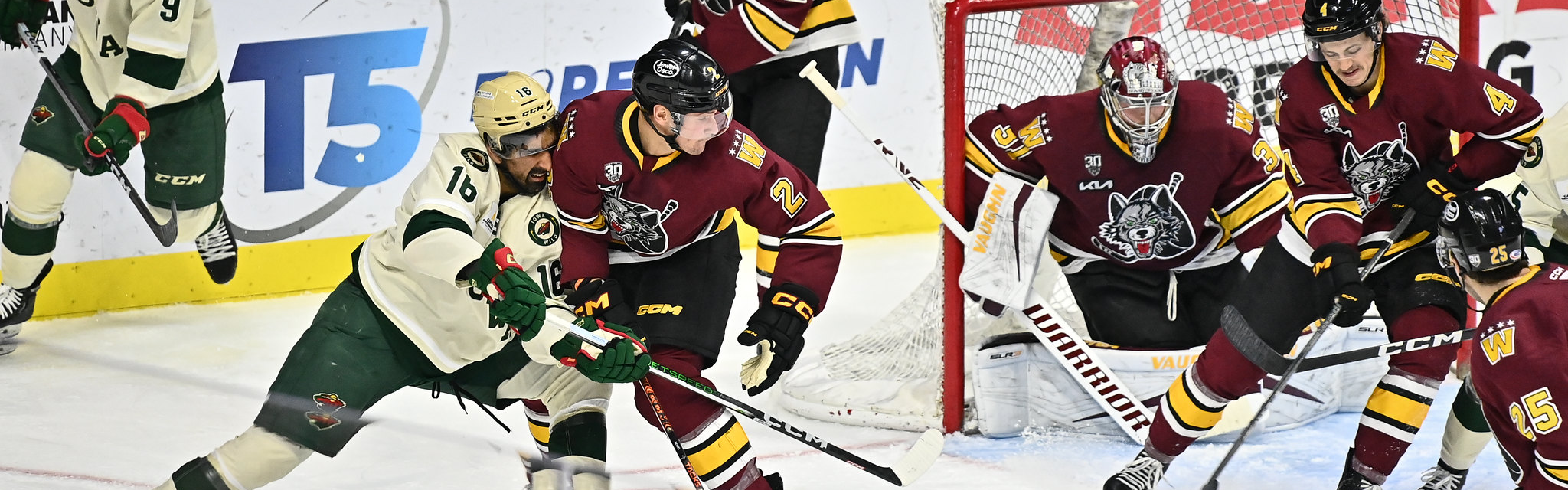WOLVES EARN POINT IN 4-3 LOSS TO WILD - Chicago Wolves