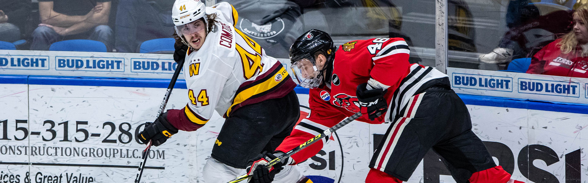 WOLVES EARN POINT IN 4-3 OT LOSS TO ICEHOGS - Chicago Wolves