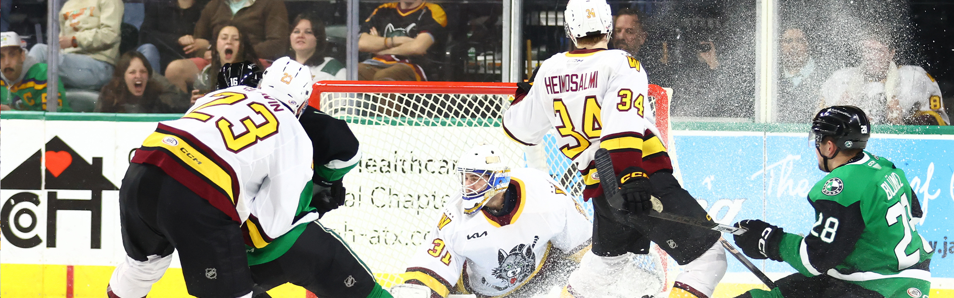 WOLVES RALLY TO EARN POINT IN 4-3 OVERTIME LOSS TO STARS - Chicago Wolves