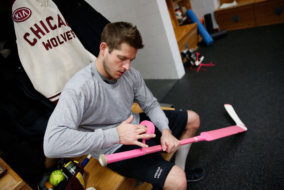 Wolves eager to stick it to breast cancer - Chicago Wolves