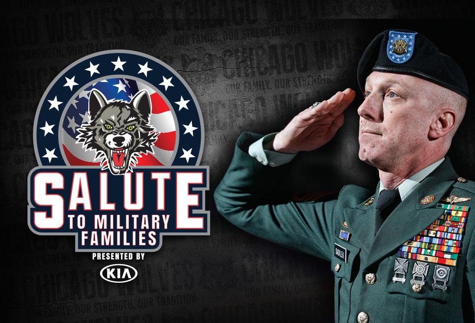 The Wolves and Kia team up for Salute to Military Families - Chicago Wolves